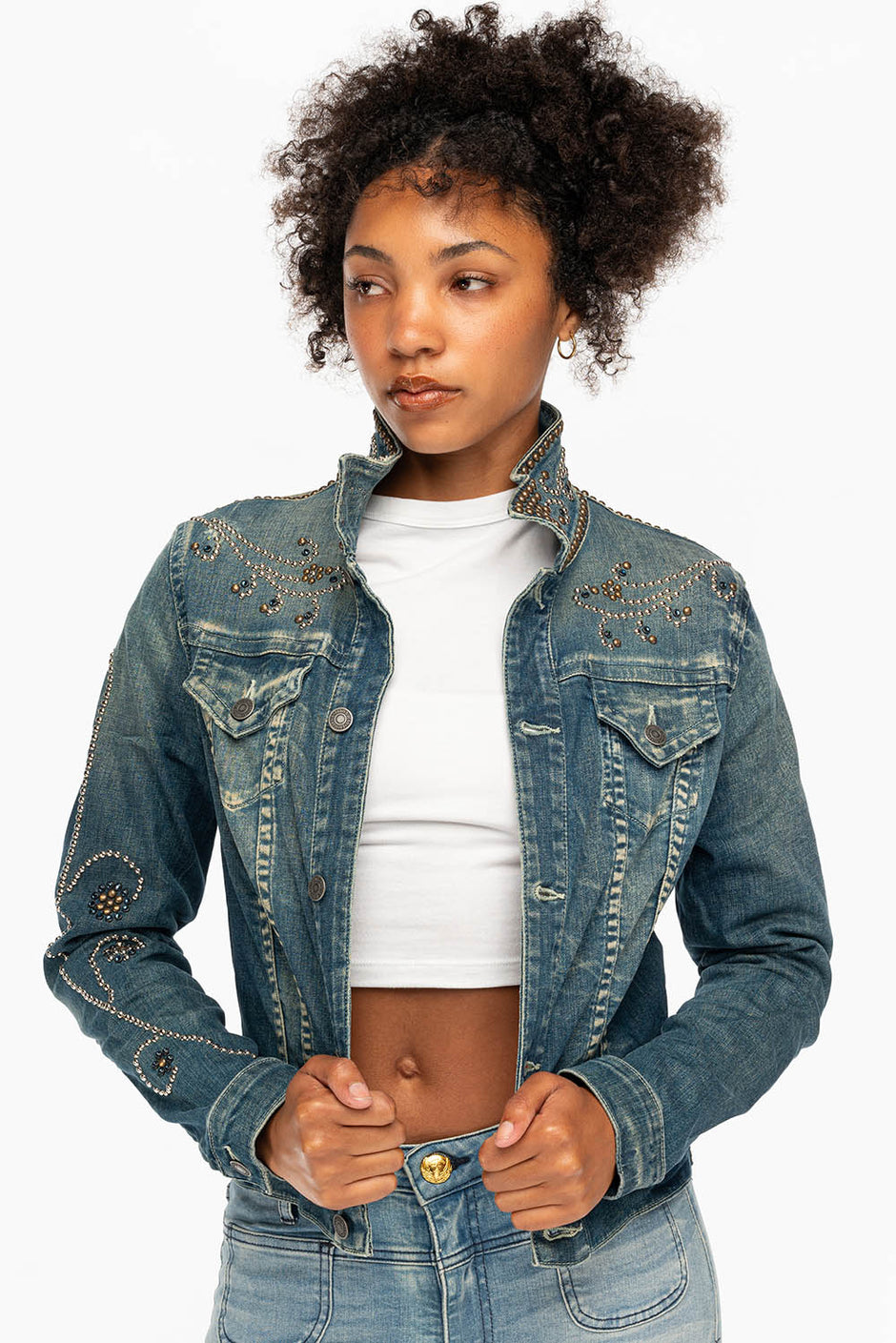 Women Tops - Denim Jacket-Vest – Robin's Jean