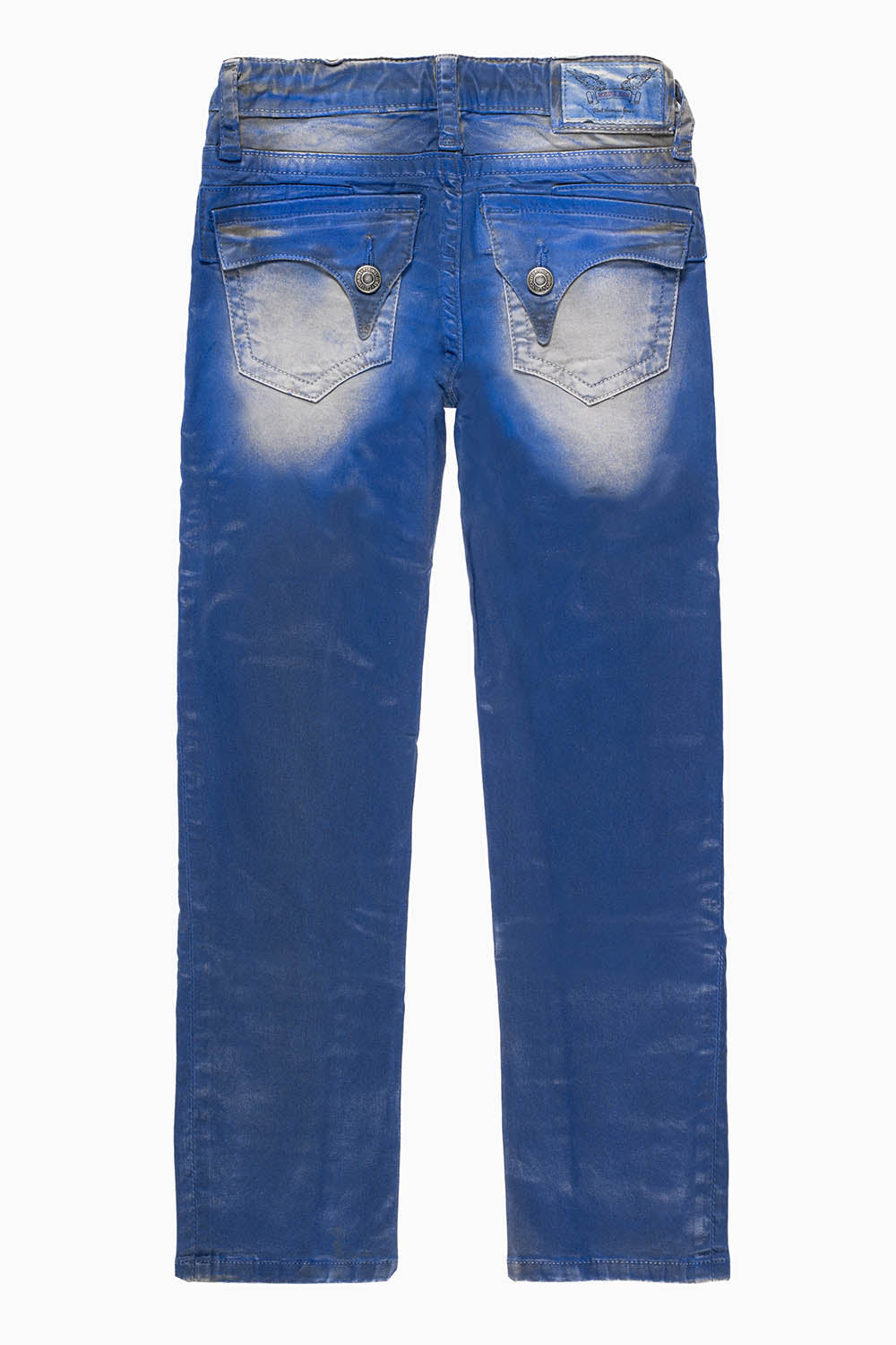 ROBINS KIDS LONG FLAP SLIM JEANS IN GREY IRENE BLUE WASH – Robin's Jean